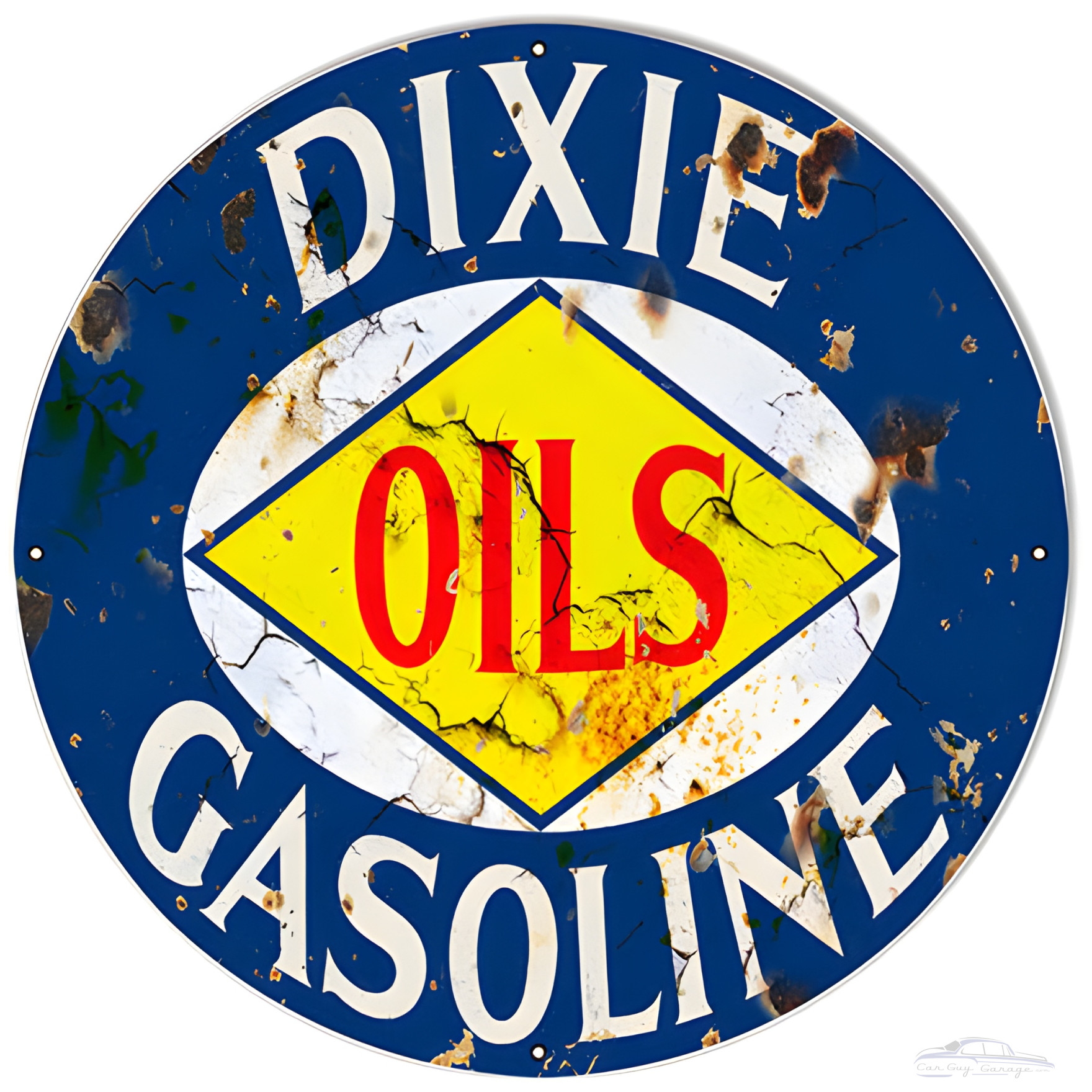 Dixie Oil Metal Sign - 18" x 18"