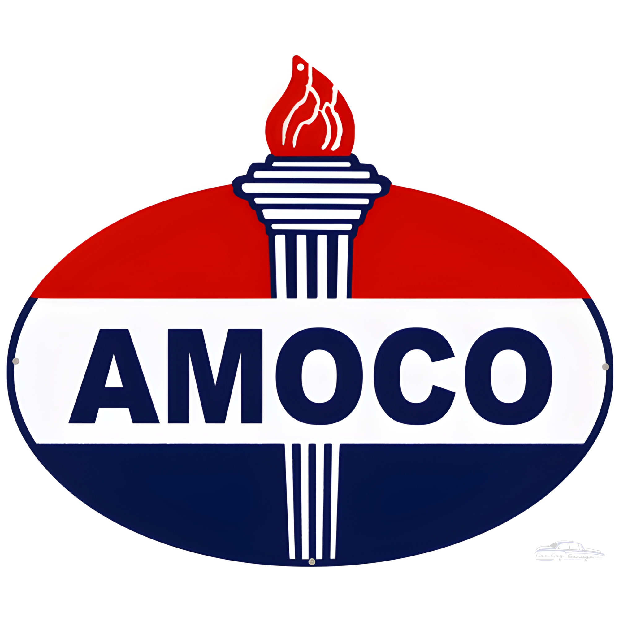 Amoco Reproduction Motor Oil Metal Sign - 18" x 23.5"