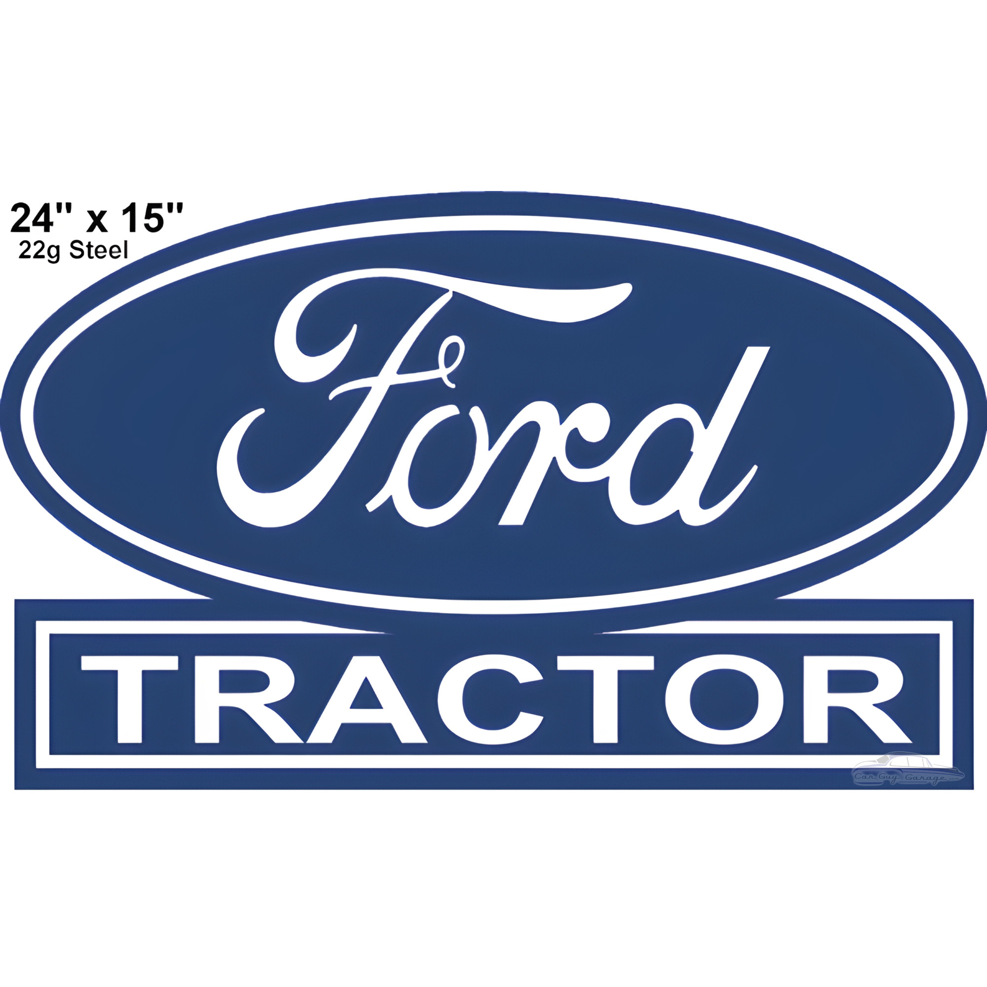 Ford Tractor Reproduction Laser Cut Out Country Metal Sign - 15" x 24"