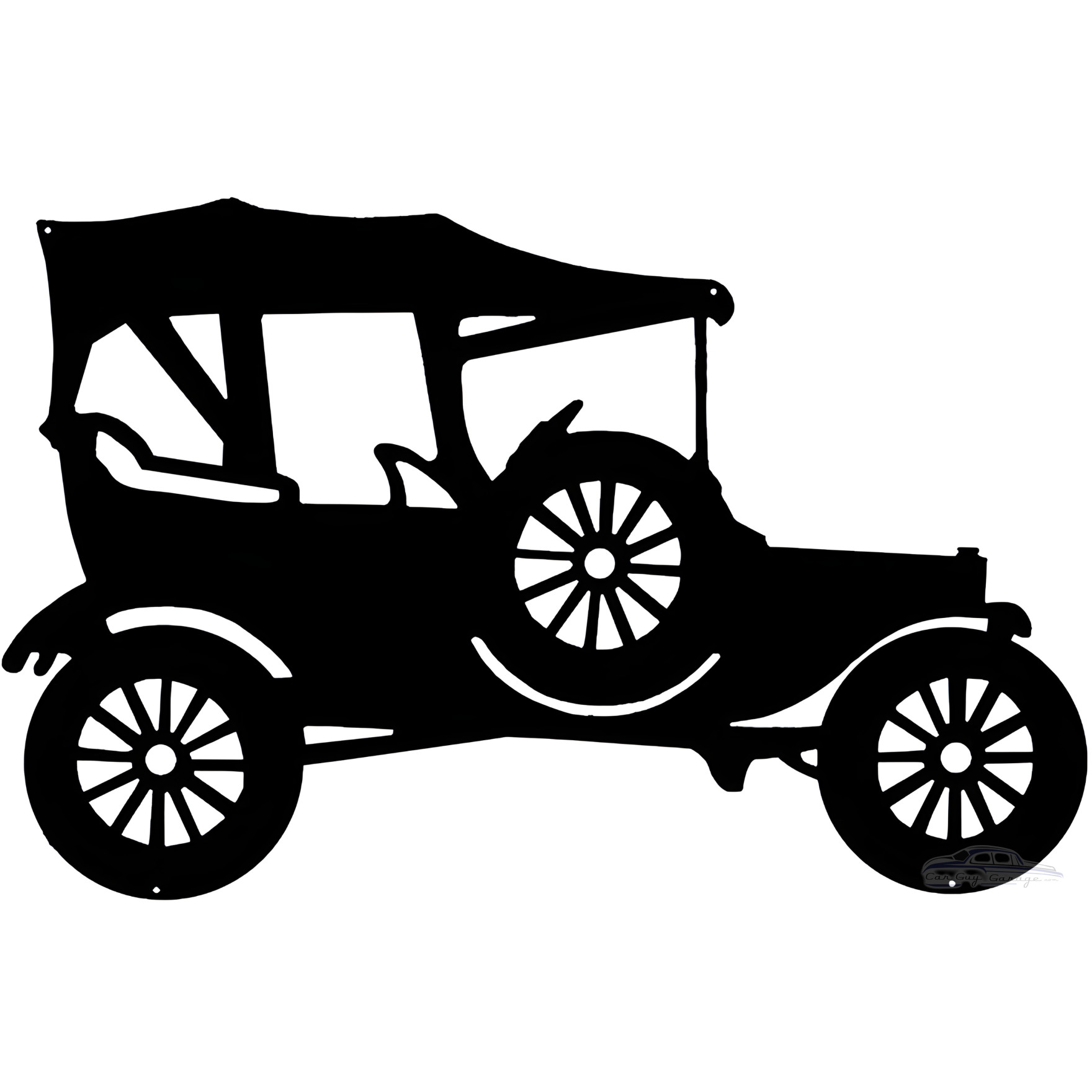 Model T Laser Cut Out Metal Sign - 15.5" x 23.5"