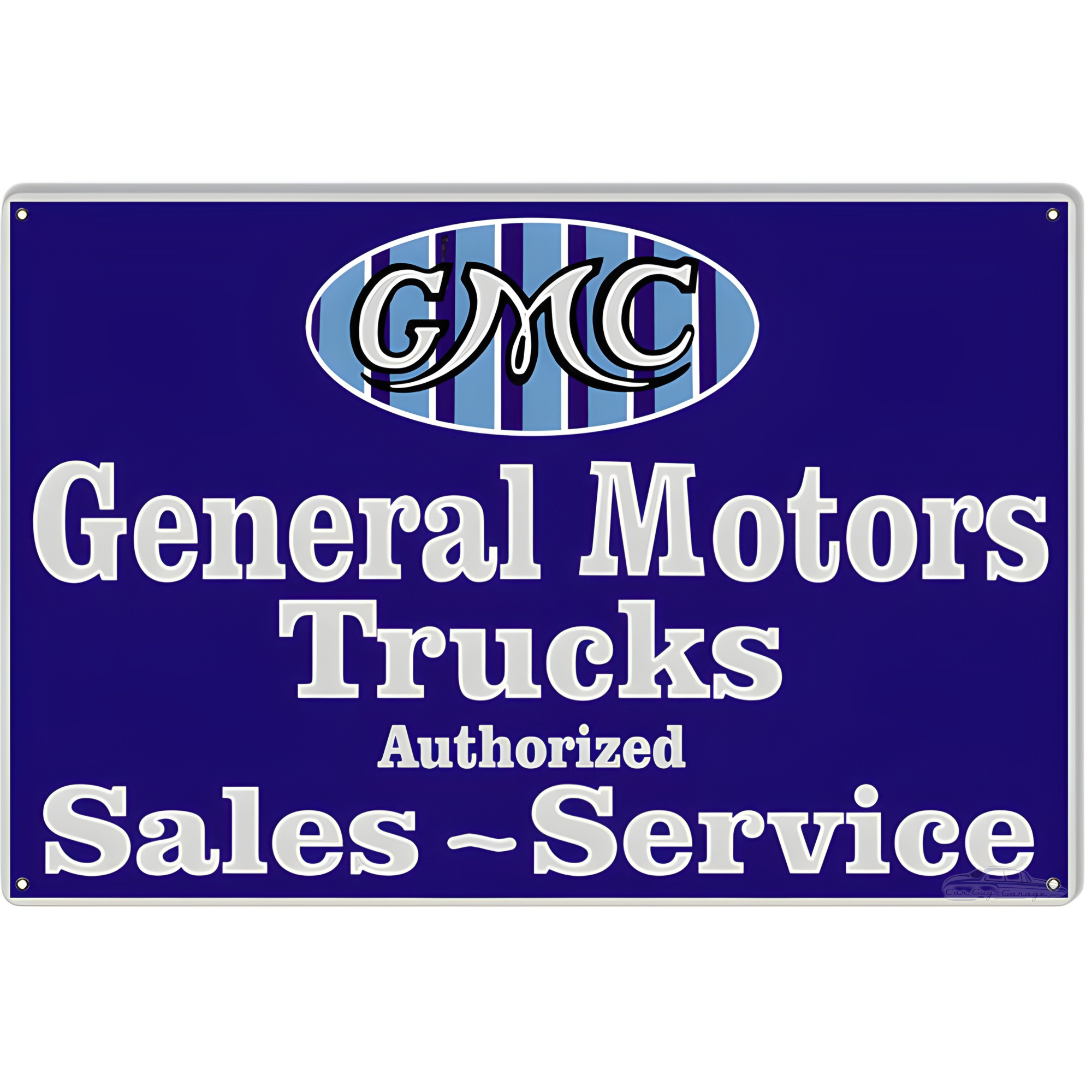 General Motors Trucks Reproduction Garage Metal Sign - 16" x 24"