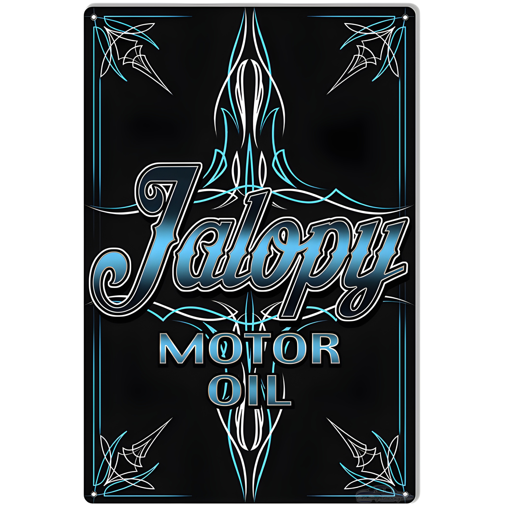 Jalopy Motor Oil Reproduction Gas Station Man Cave Metal Sign - 12" x 18"