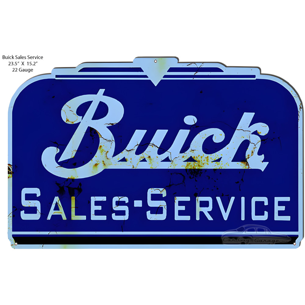 Buick Authorized Service Neon Sign - 24" Round