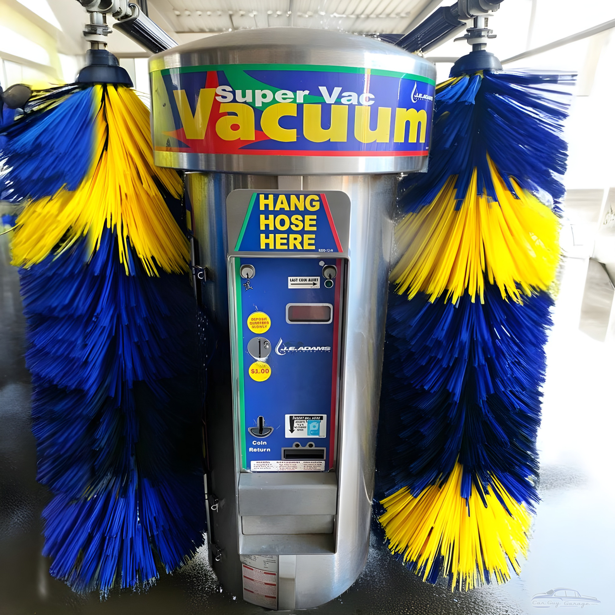 Self-Serve Coin & Bill-Operated Car Wash Vacuum - 120V 3 Motor