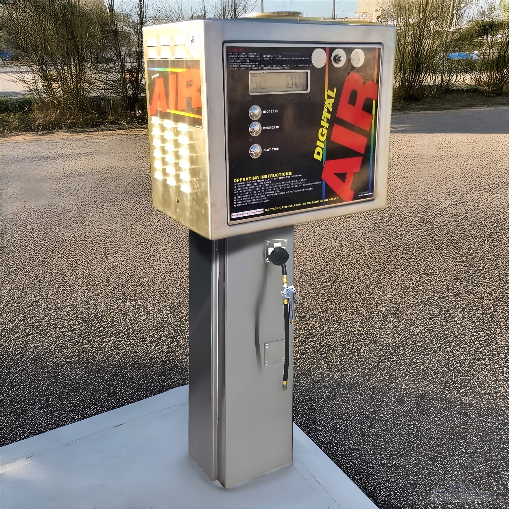 Digital Commercial Tire Inflator - Free or Coin-Op