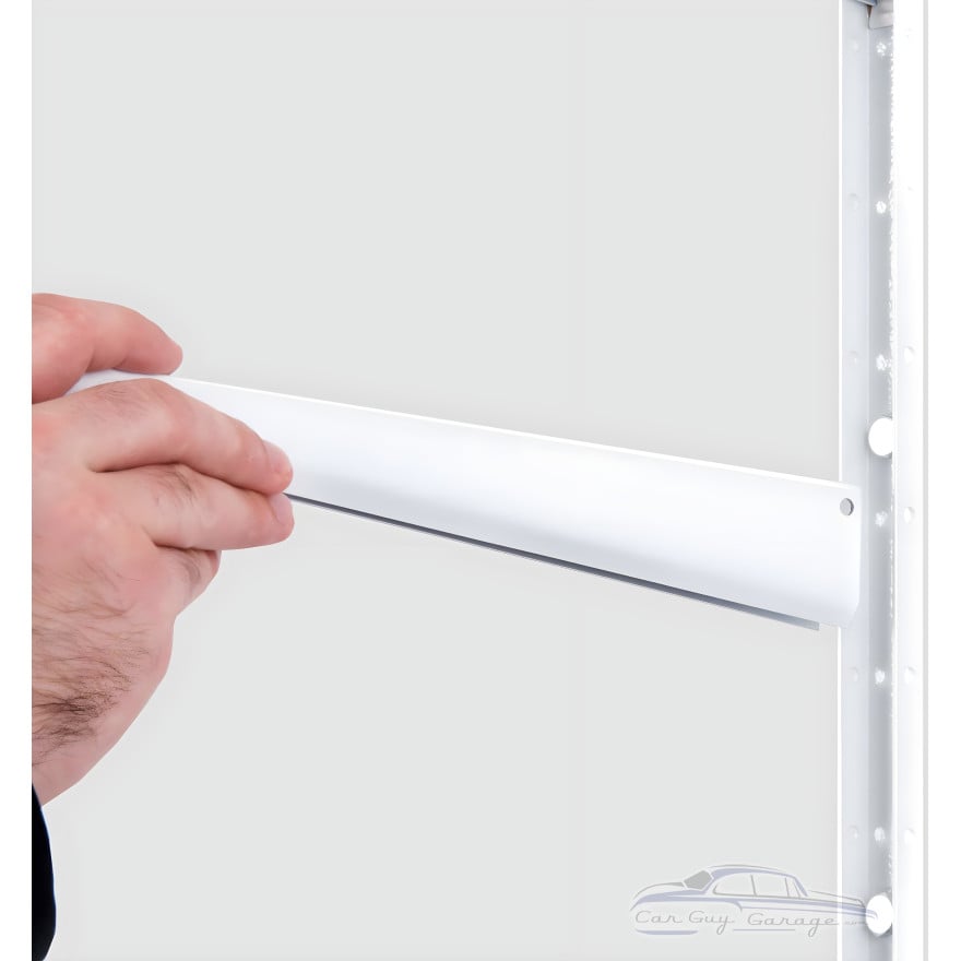 White 3-Tier Adjustable Wall Shelf Bracket System, Heavy-Duty Steel