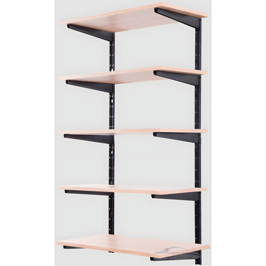 Black 5 Tier Shelving Brackets
