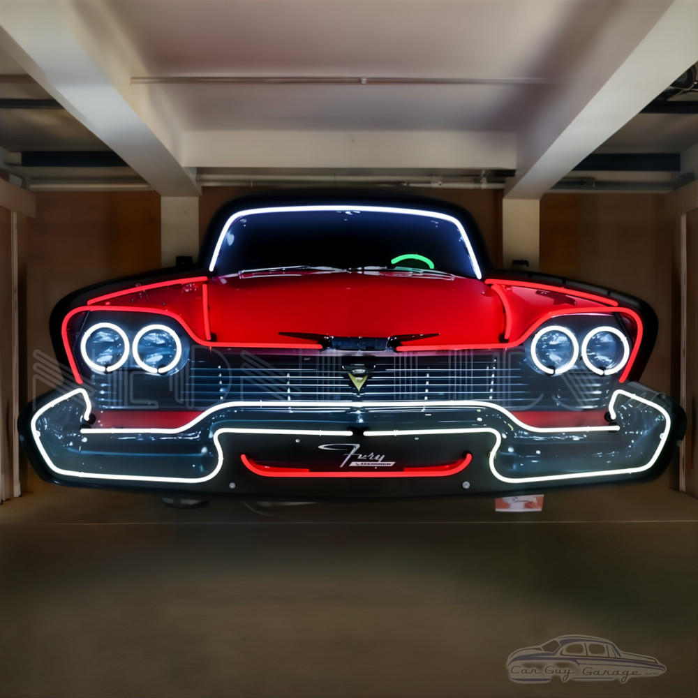 Chrysler Plymouth Neon Sign - Vintage Automotive Decor, 36"