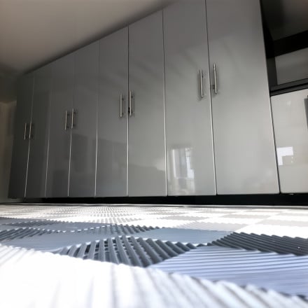 Stardust Silver Metallic MDF Cabinets