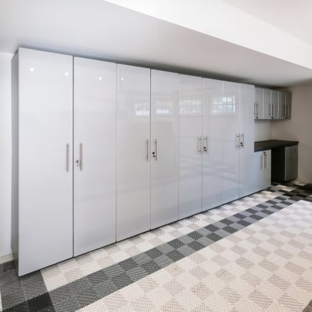 Stardust Silver Metallic MDF Cabinets