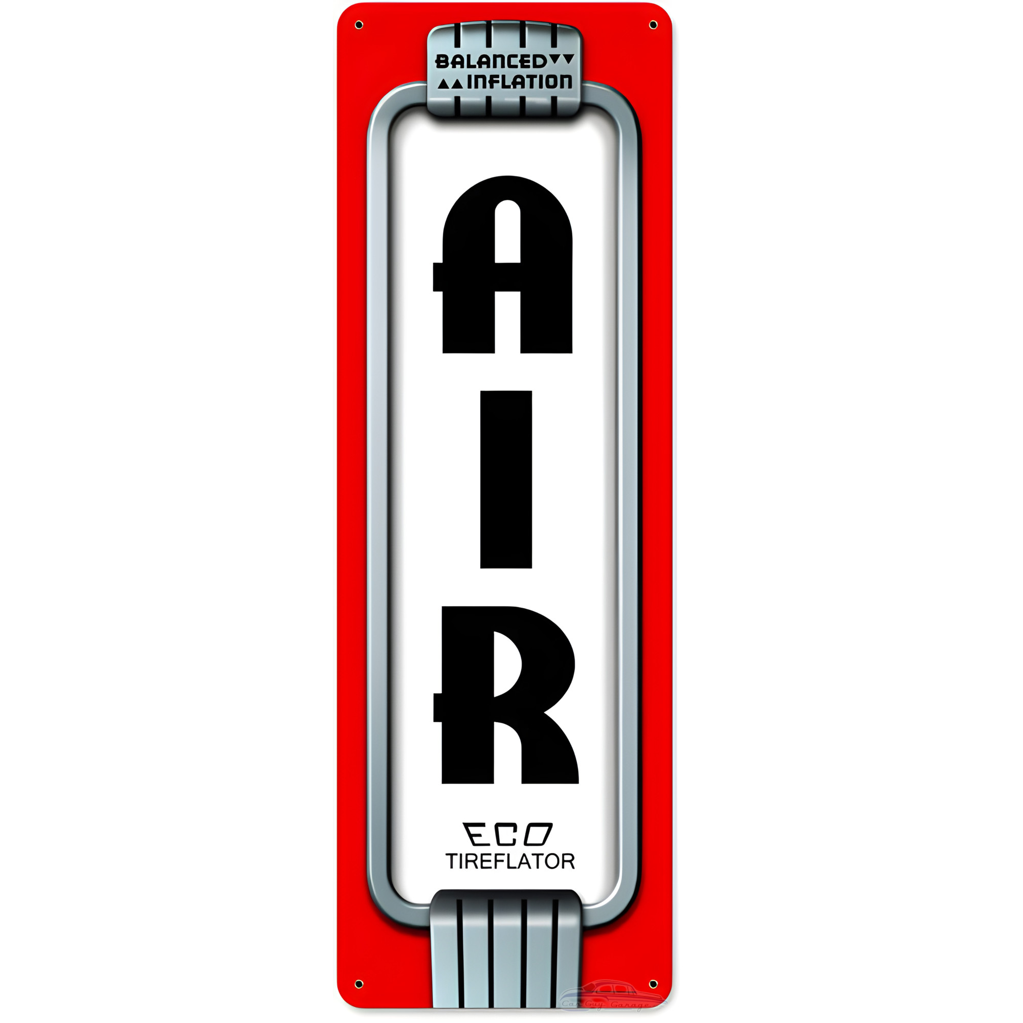 Air Eco Metal Sign - 8"x24" - Heavy Gauge Steel, USA Made