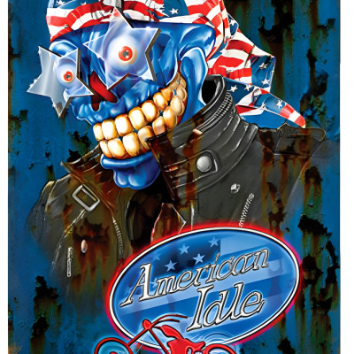 American Idle Metal Sign - Vintage 12"x18" Heavy Steel Decor