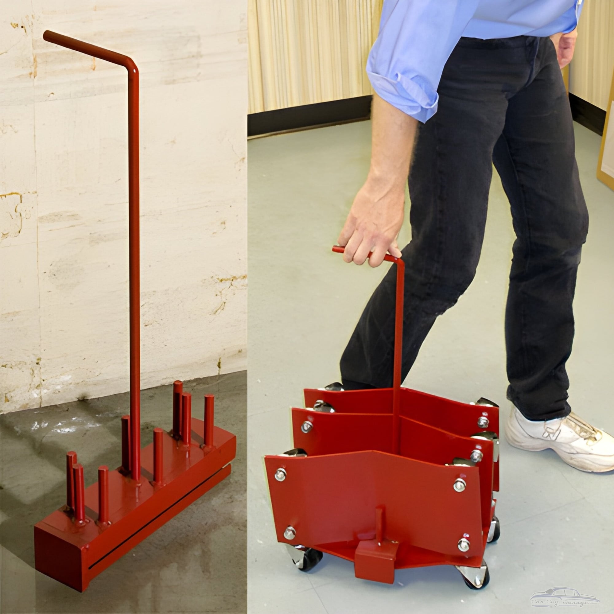 Car Dolly Rolling Rack - Convenient Transport & Easy Steering