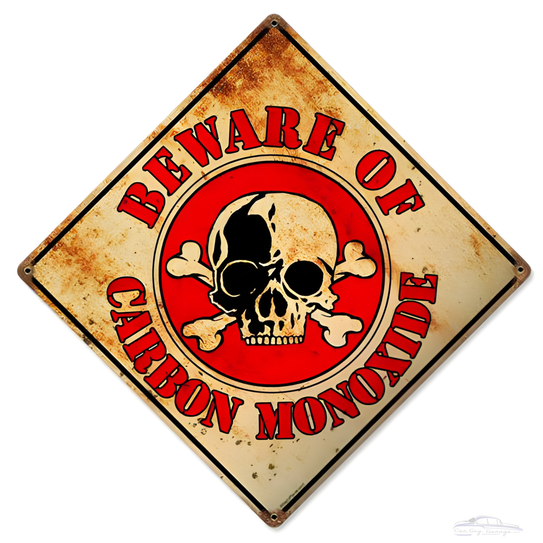 Beware Metal Sign - 12"x12" - Durable, Easy to Hang, USA Made