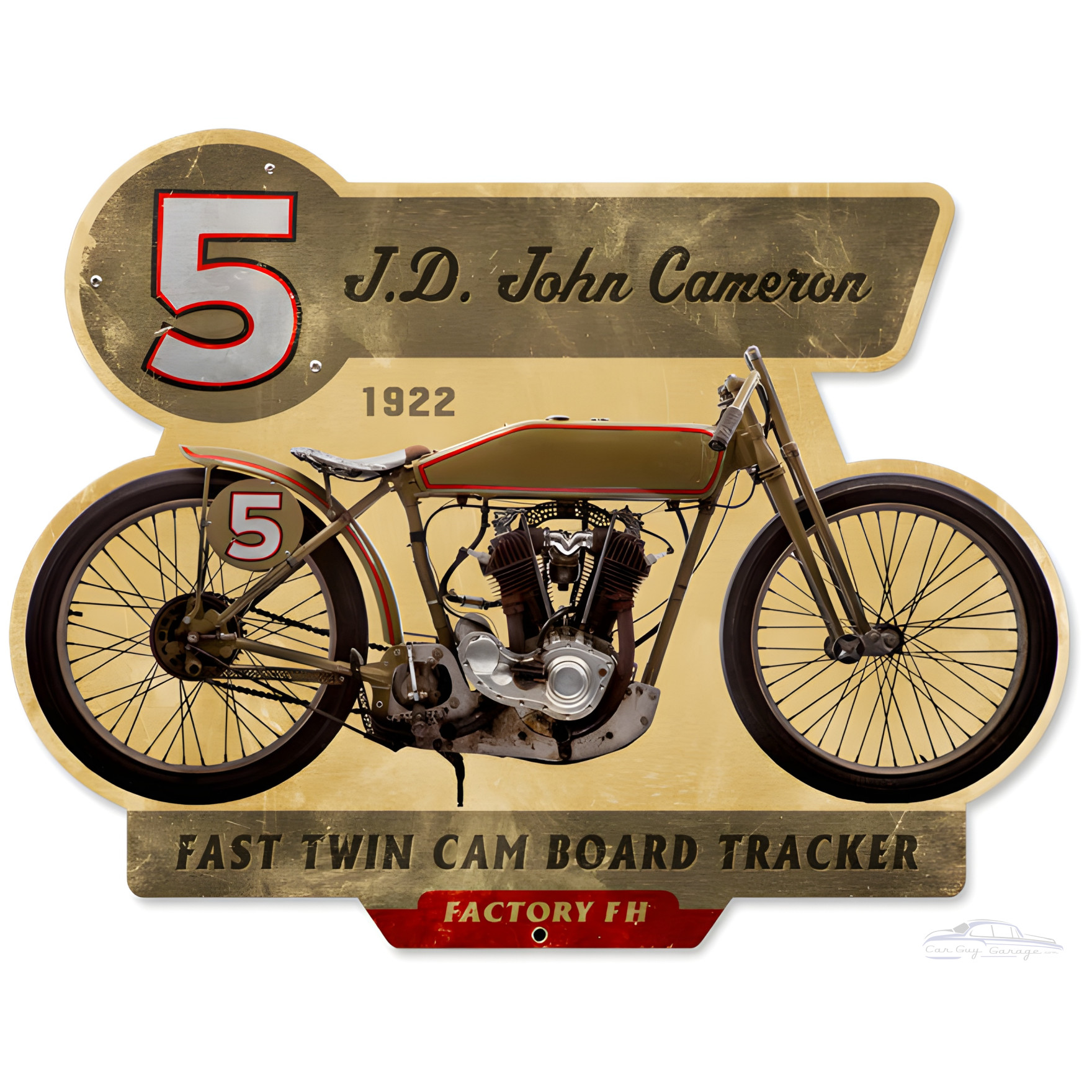 Booze Fighter Sign - 17"x13" Custom Metal Shape, Made in USA