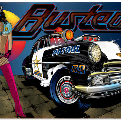 Vintage Busted Metal Sign - 18"x12" - Handcrafted in USA