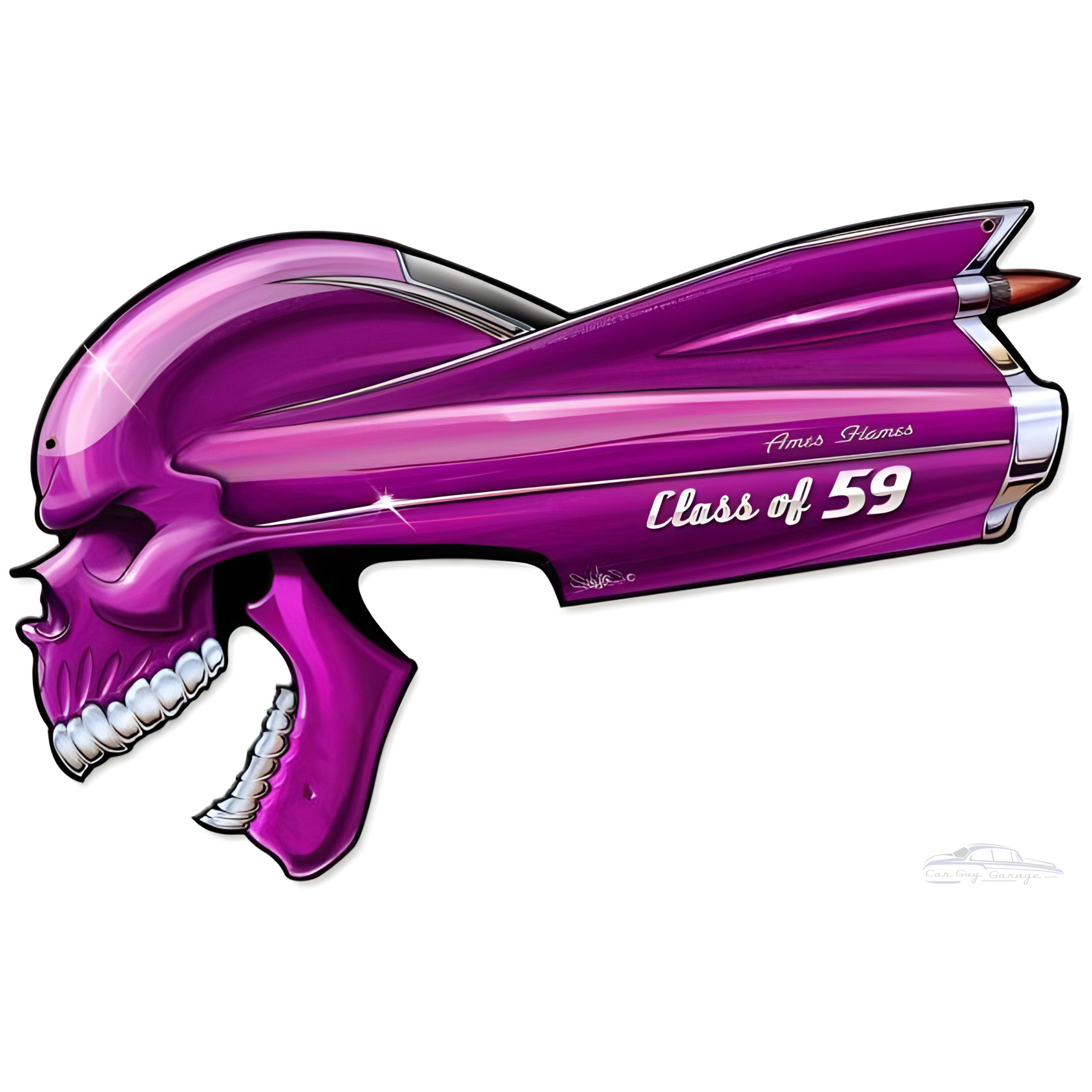 Vintage Cadillac Caddy '59 Metal Sign - 28"x17" - USA Made