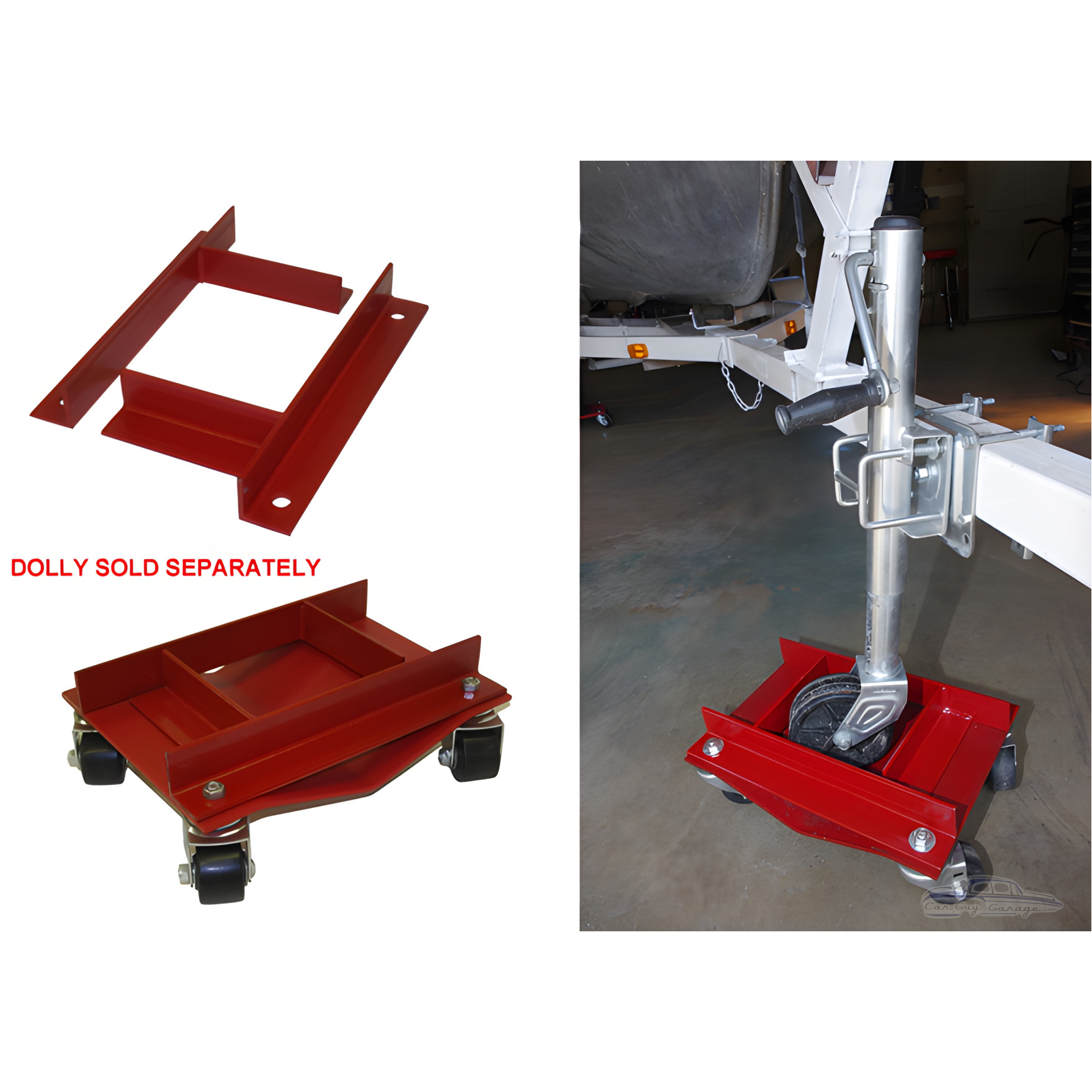 Car Dolly Trailer Jack Attachment - Durable, Space-Saving Accessory