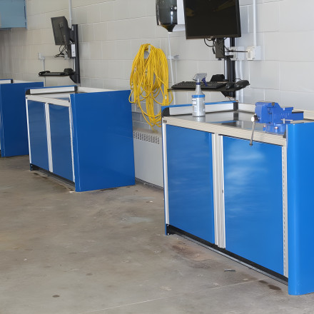 82" Wide Custom Workstation Tool Box