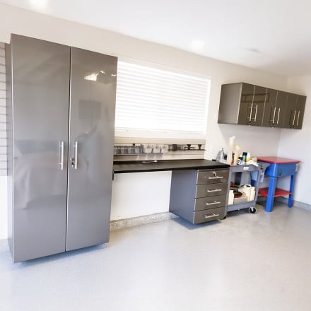 Graphite Grey Metallic MDF Cabinets