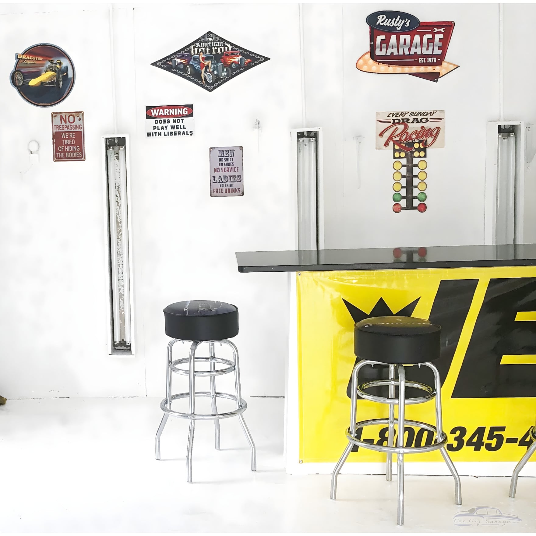 Drag Racing Metal Sign - 16"x24" Custom Shape, Made in USA