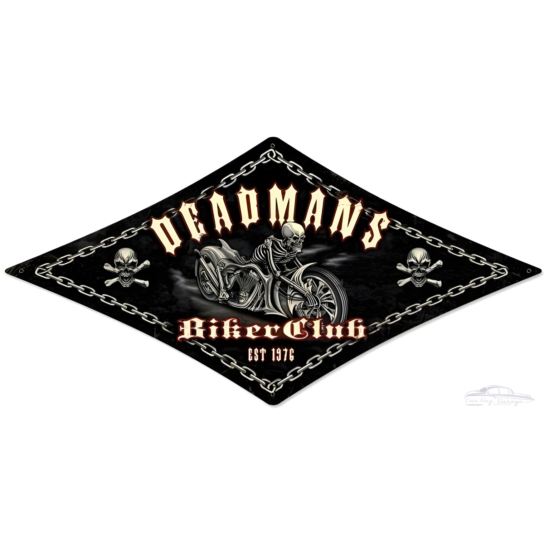 Deadman's Metal Sign - 14"x24" - Heavy Gauge Steel, USA Made