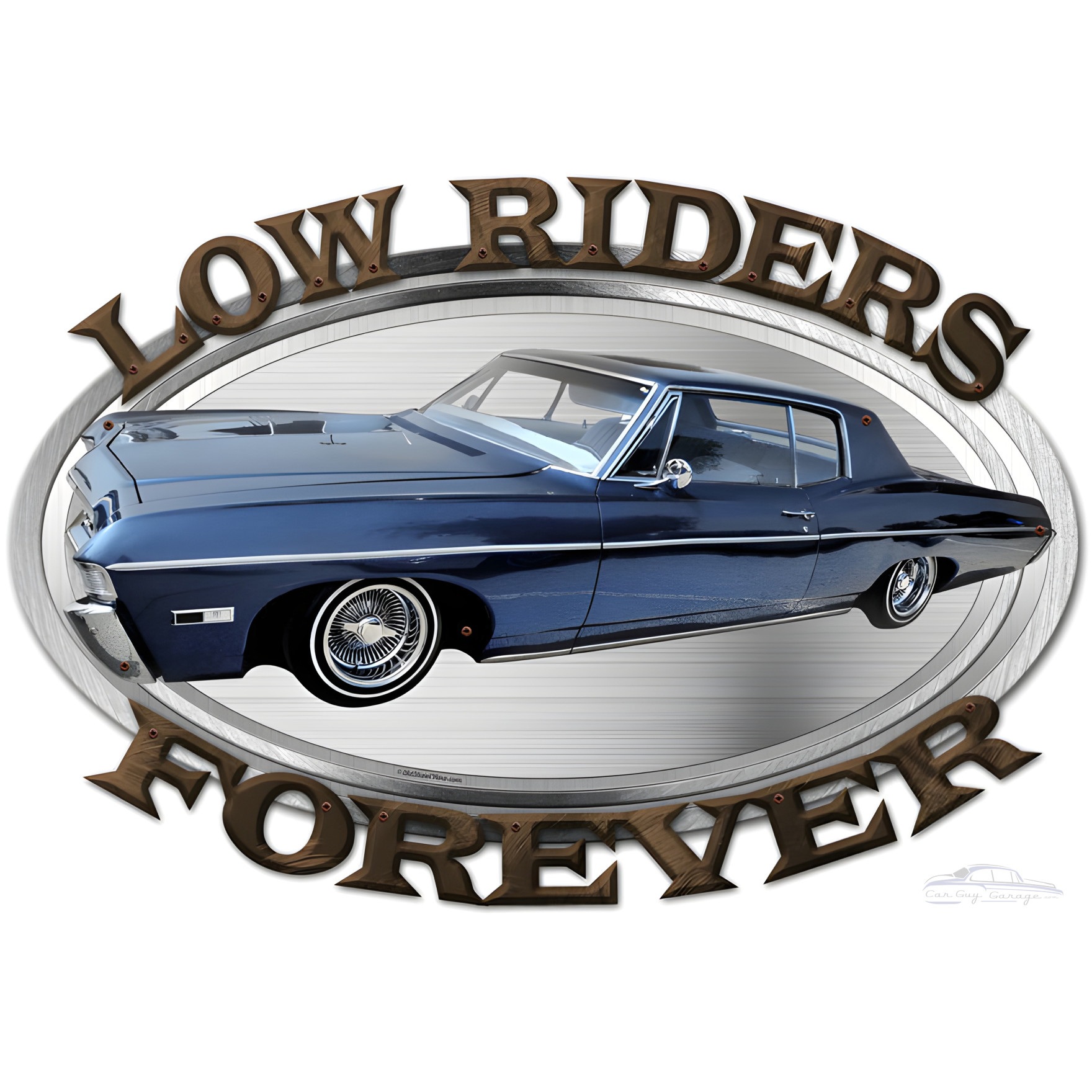 Low Riders Forever Metal Sign - Durable 24"x16" American Steel