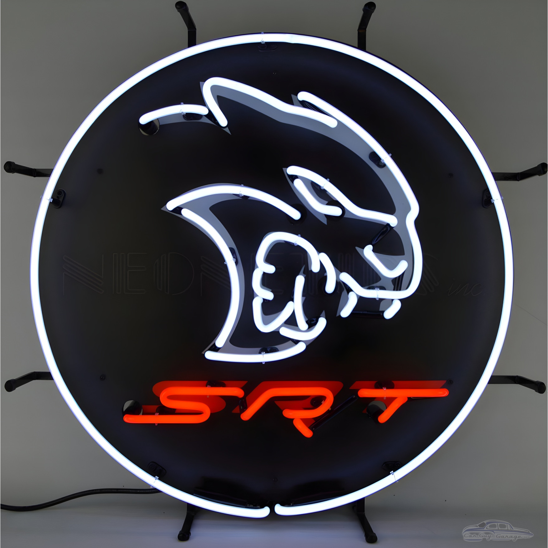 Dodge Hellcat SRT Neon Sign - High-Performance Muscle Car Decor