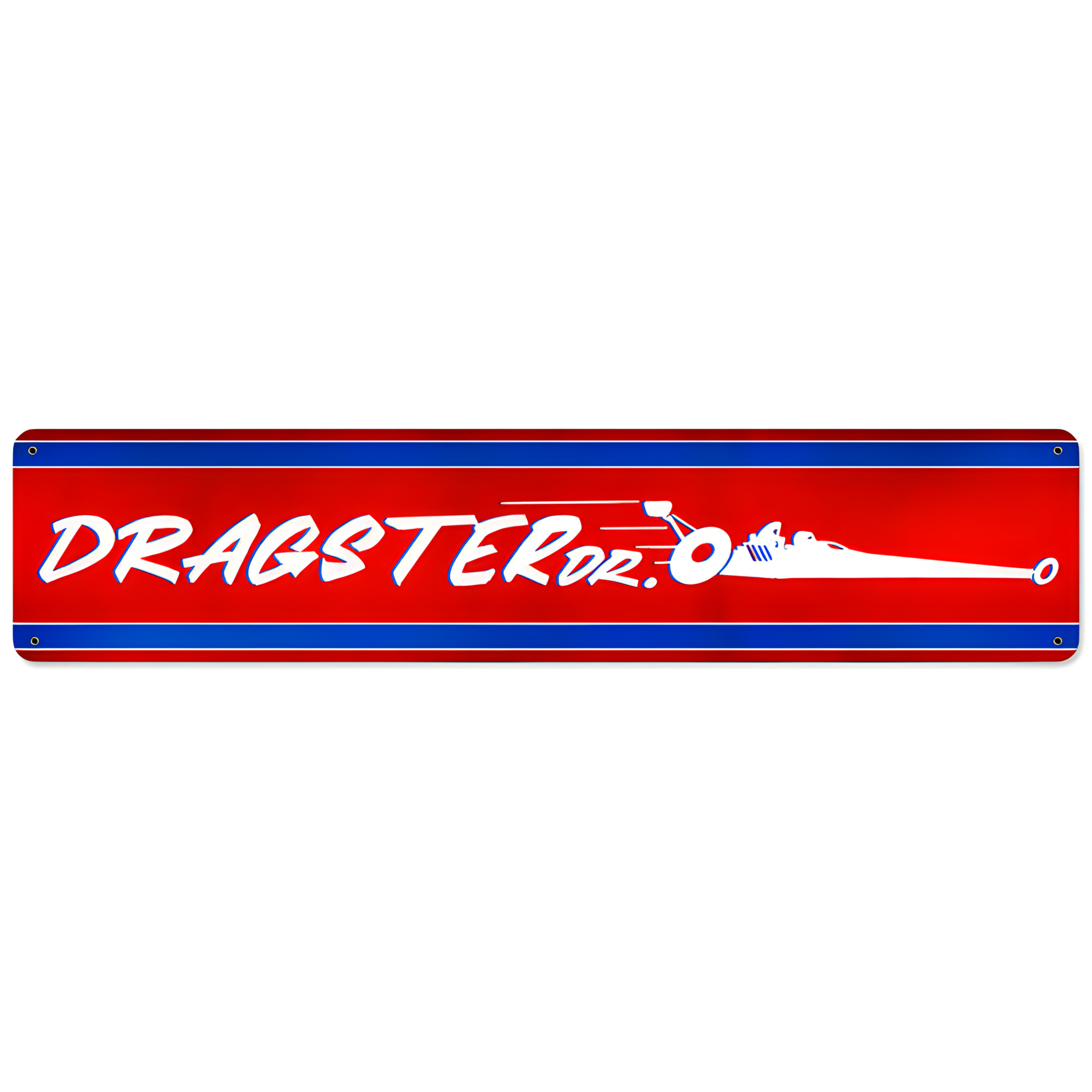 Dragster Dr Metal Sign - Durable 28"x6" Garage Decor USA Made