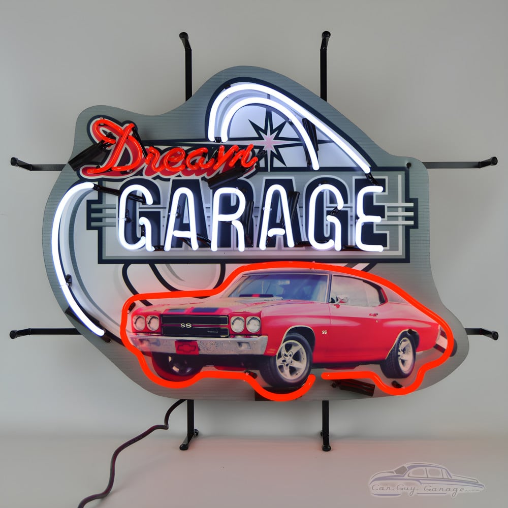 Dream Garage Chevy Chevelle SS Neon Sign - Iconic Muscle Car Decor