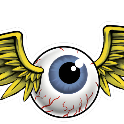 Unique 28"x14" Eyeball Metal Sign - Durable, Easy to Hang