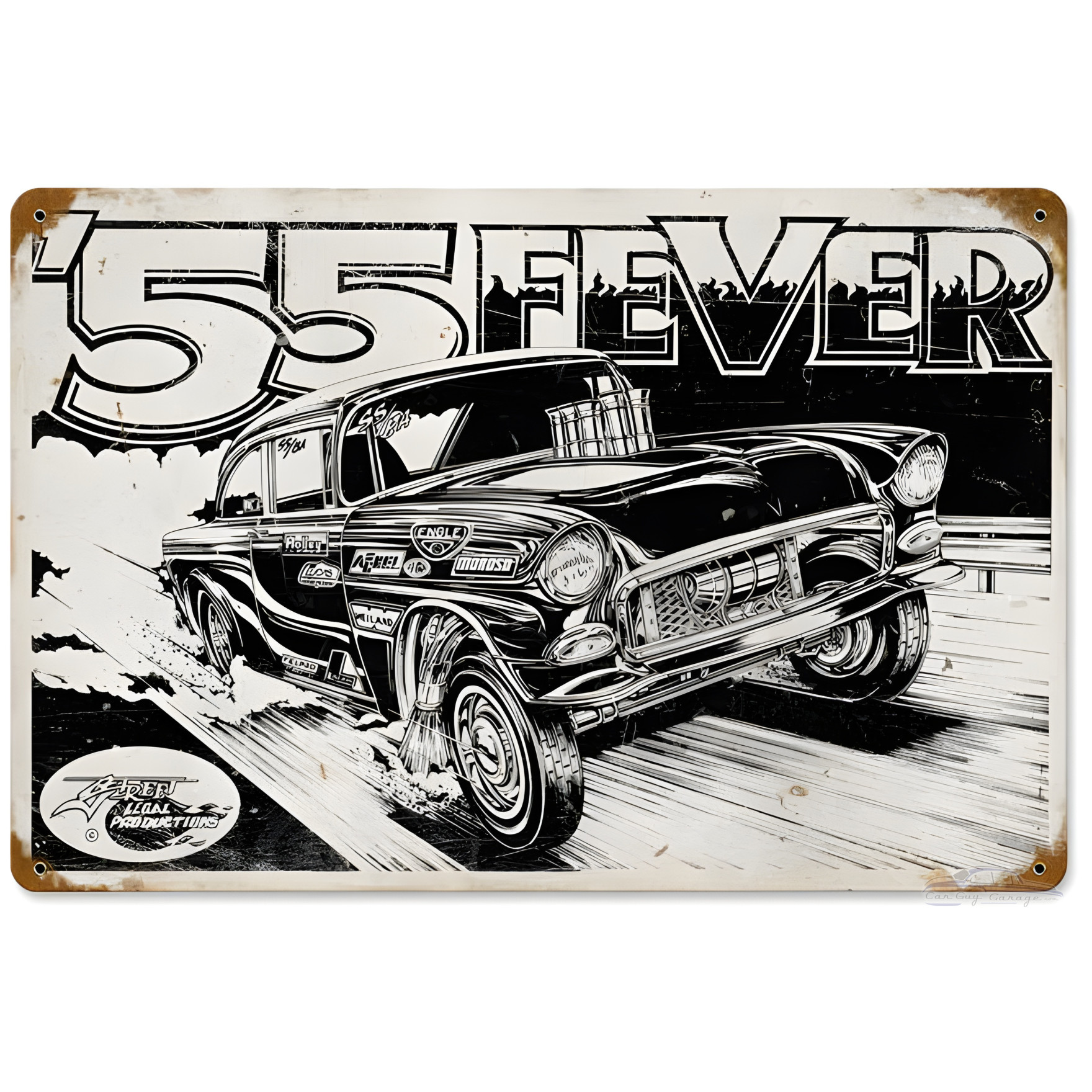 55 Fever Metal Sign - Vintage Decor, 12"x18", Made in USA