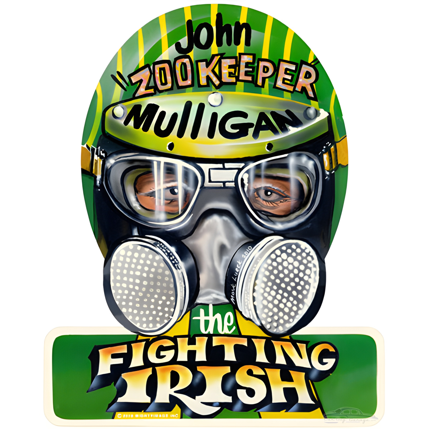 Fighting Irish Metal Sign - 12"x15" Custom Shape, USA Made