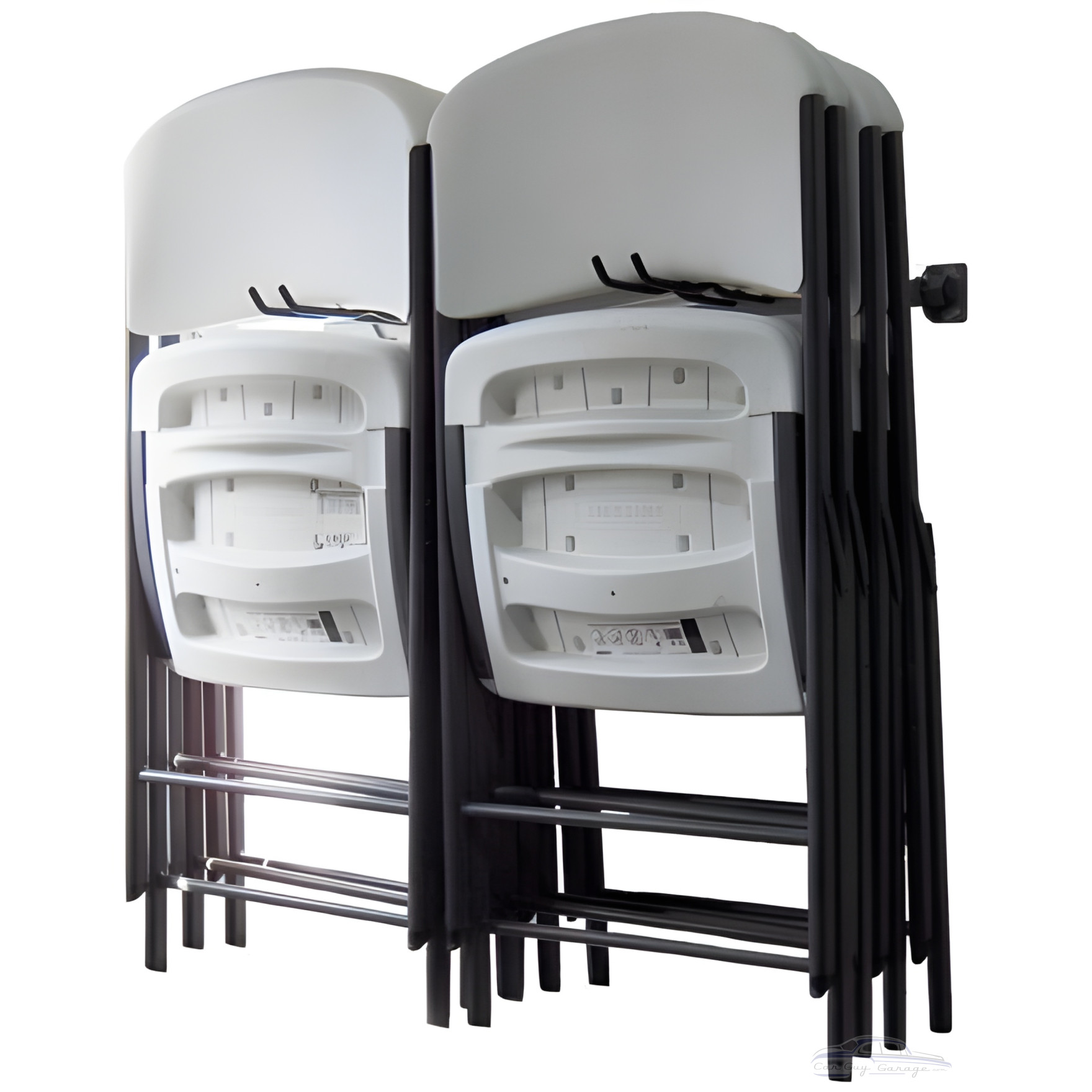 Folding Chair Storage Rack - Holds Up to 10 Chairs, Wall Mount