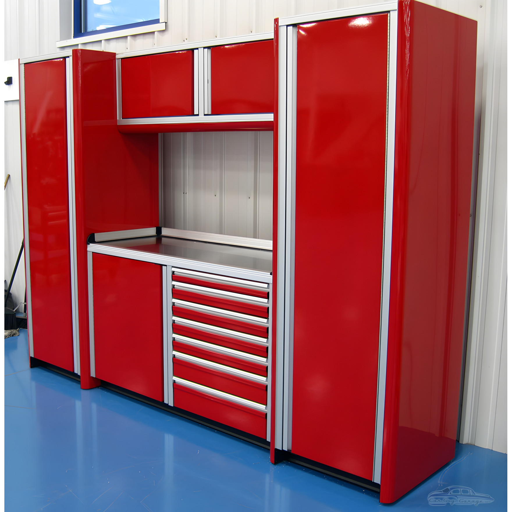 11 Foot Wide Aluminum Garage Cabinets - Durable & Customizable