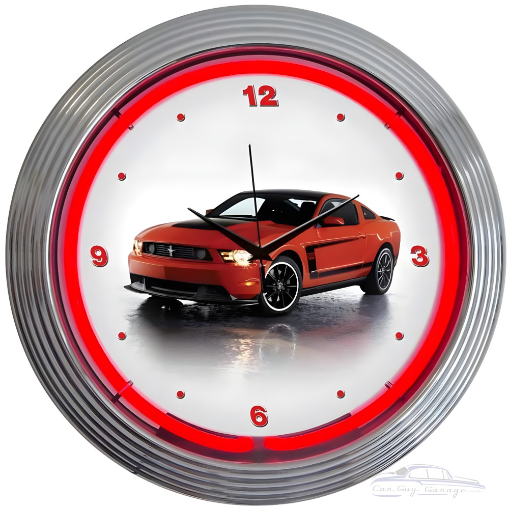 20" Personalized Neon Chevrolet Clock - Customizable & Retro