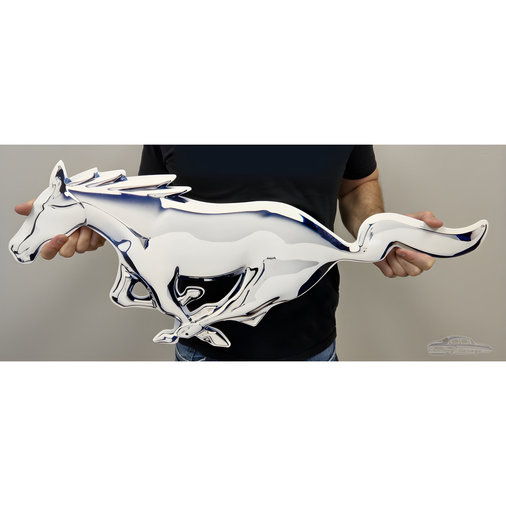 Ford Mustang Pony Sign - 3D Look, Durable 14-Gauge Steel