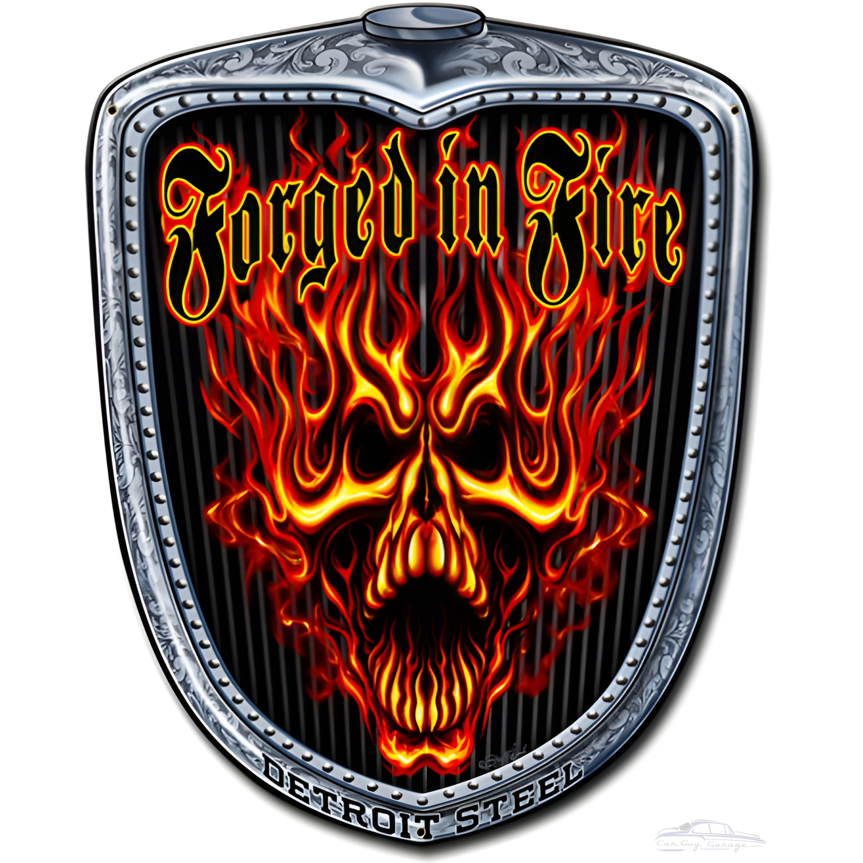 Forged Grill Metal Sign - 15"x18" Durable USA Made Decor