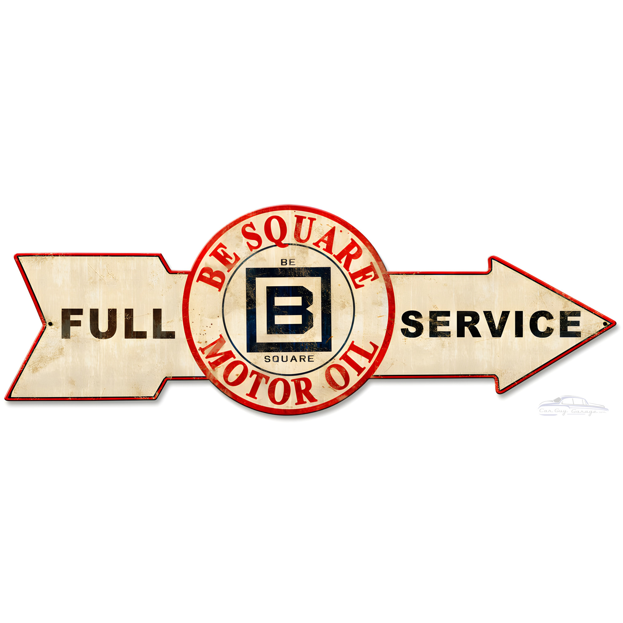 Vintage Full Service Motor Oil Metal Sign - 32" x 11"