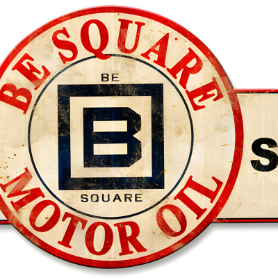 Vintage Full Service Motor Oil Metal Sign - 32" x 11"