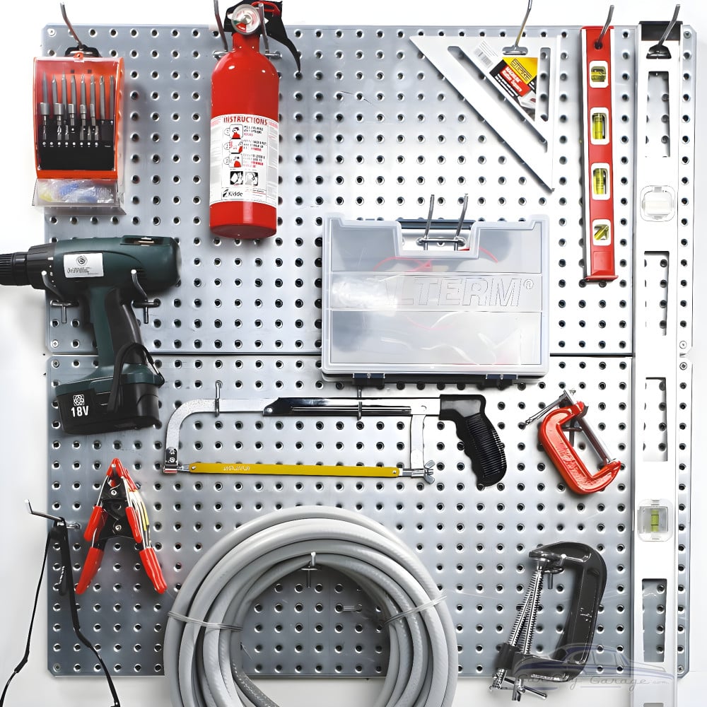 16" Rolling Pegboard Cart - Mobile Tool Storage Solution