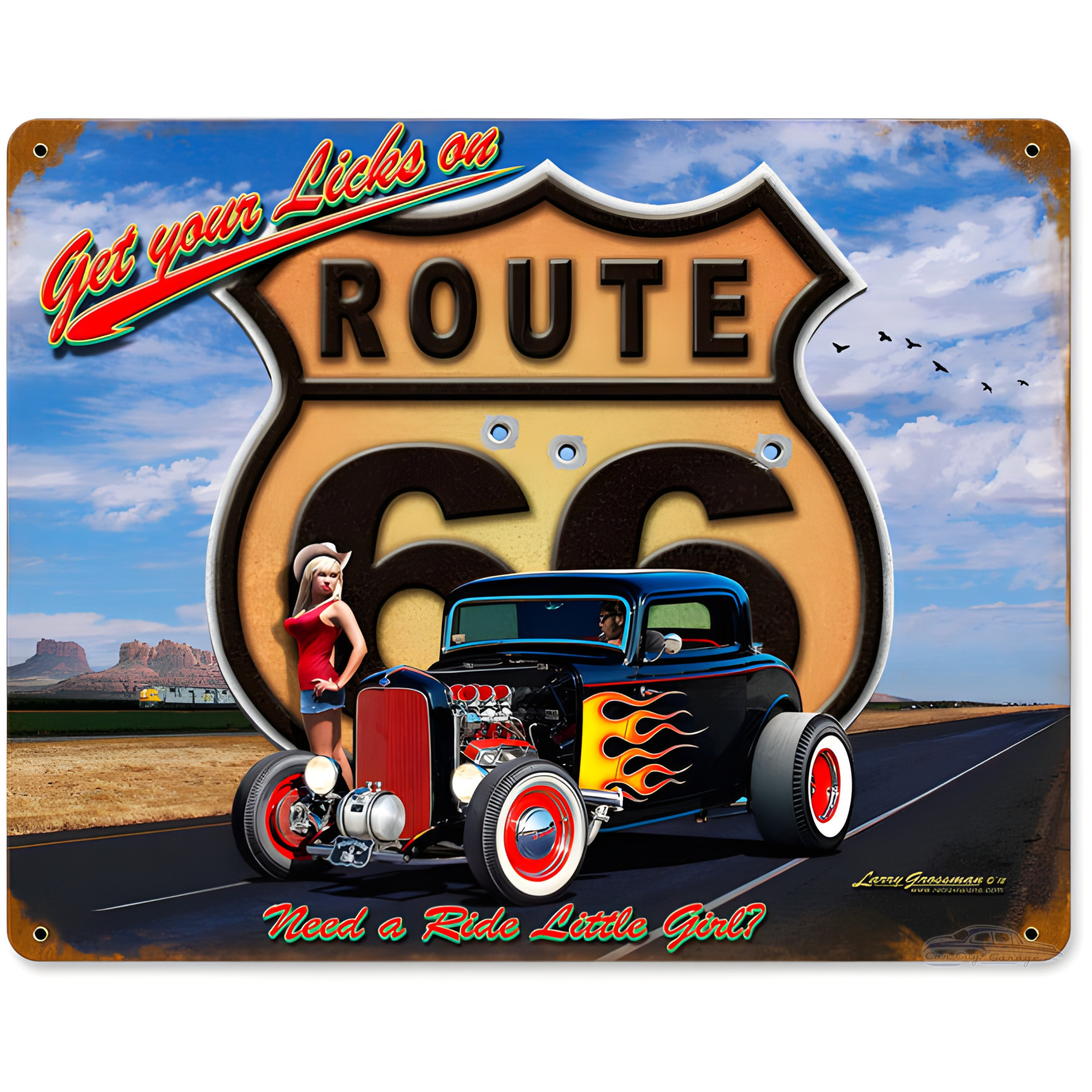 Get Your Licks Metal Sign - 15"x12" - Durable, USA Made