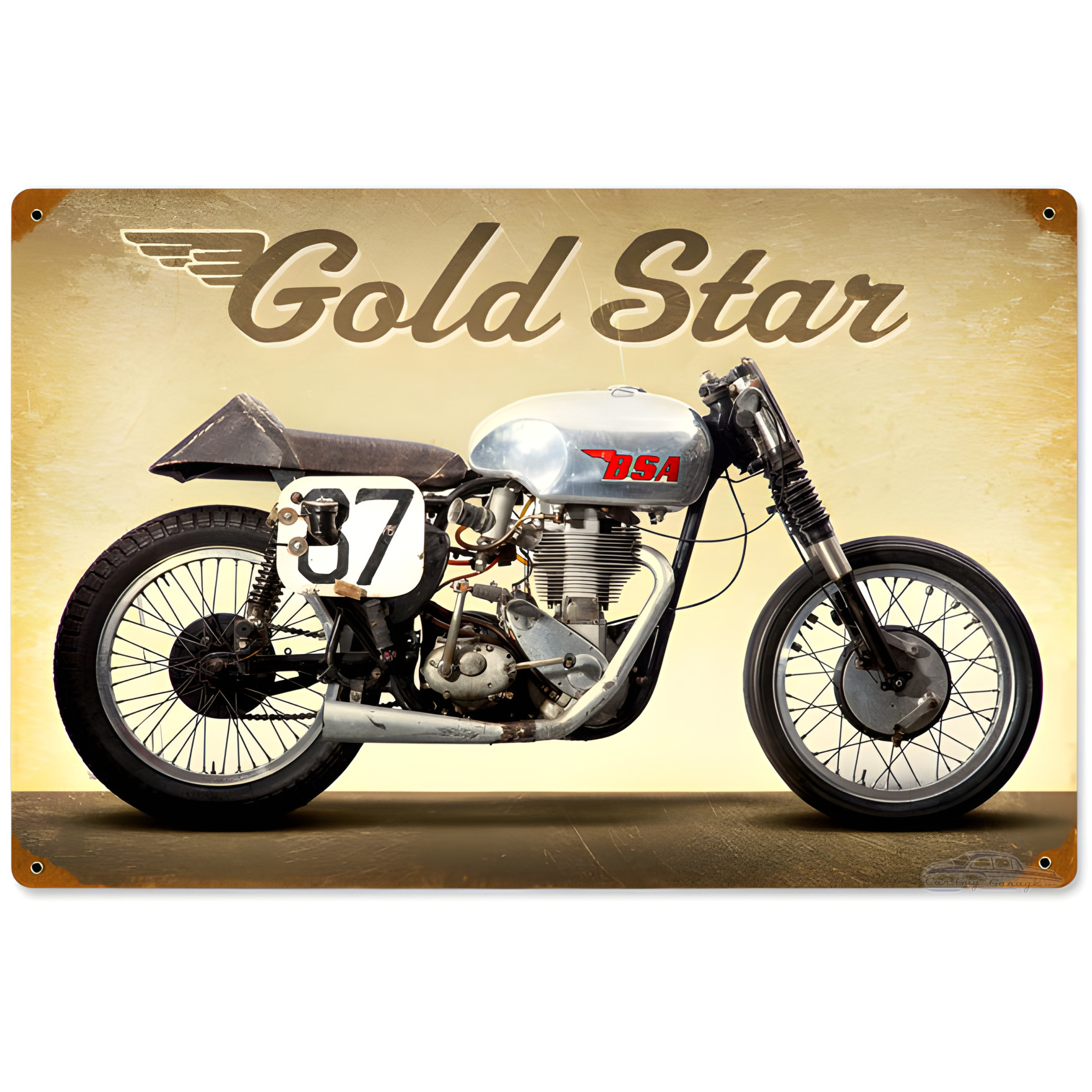 Goldstar Vintage Metal Sign - 18"x12" - Durable USA Made