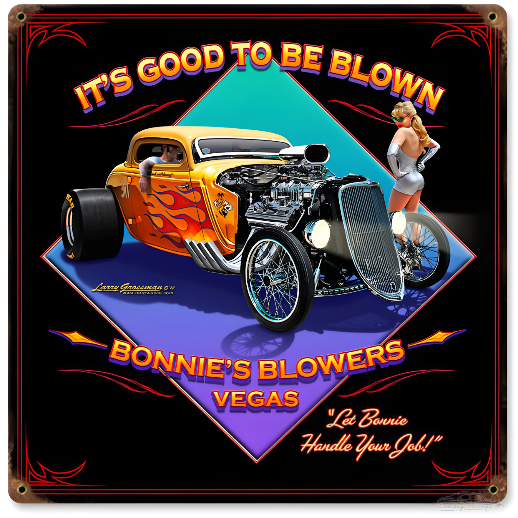 Good to be Blown Metal Sign - Vintage 12"x12" Garage Decor