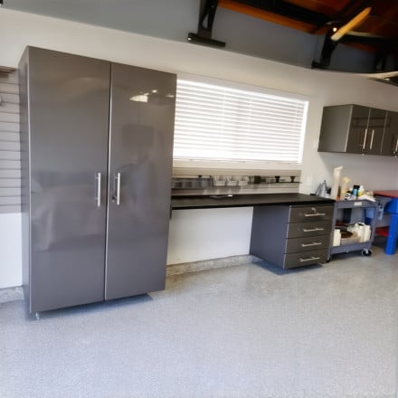 Graphite Grey Metallic MDF Cabinets