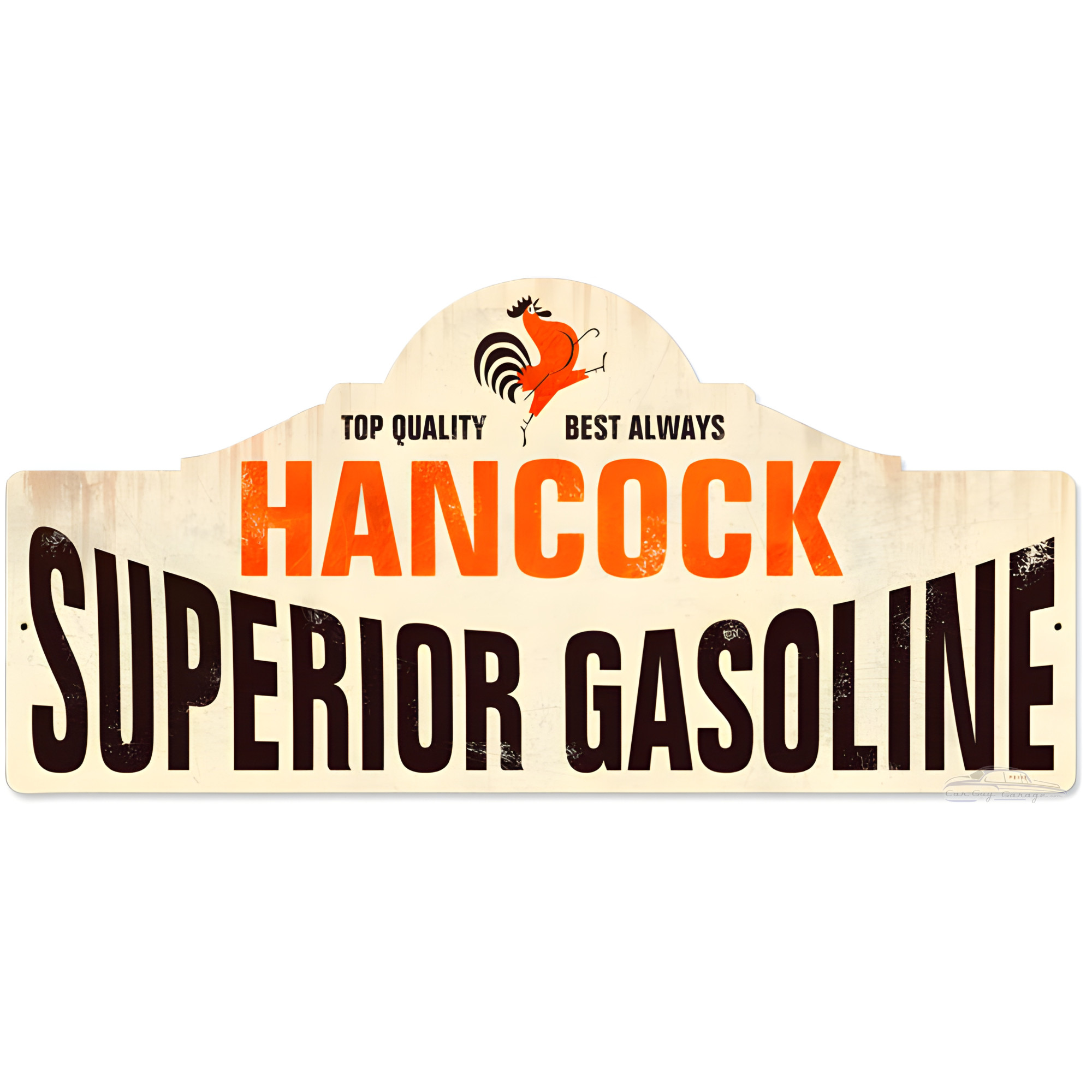 Hancock Gas Station Metal Sign - Vintage Decor, 26"x12"