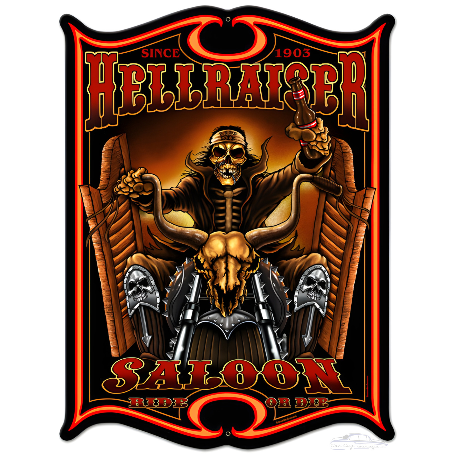Hellraiser Metal Sign - 14"x19" - Durable, Easy to Hang Decor