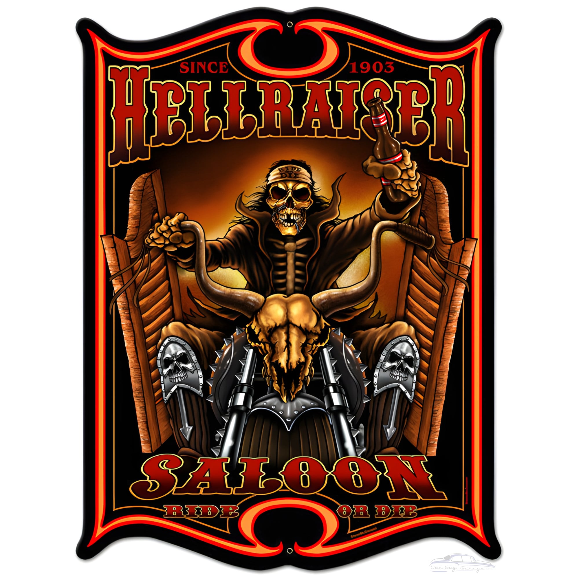 Hellraiser Metal Sign - 14"x19" - Durable, Easy to Hang Decor