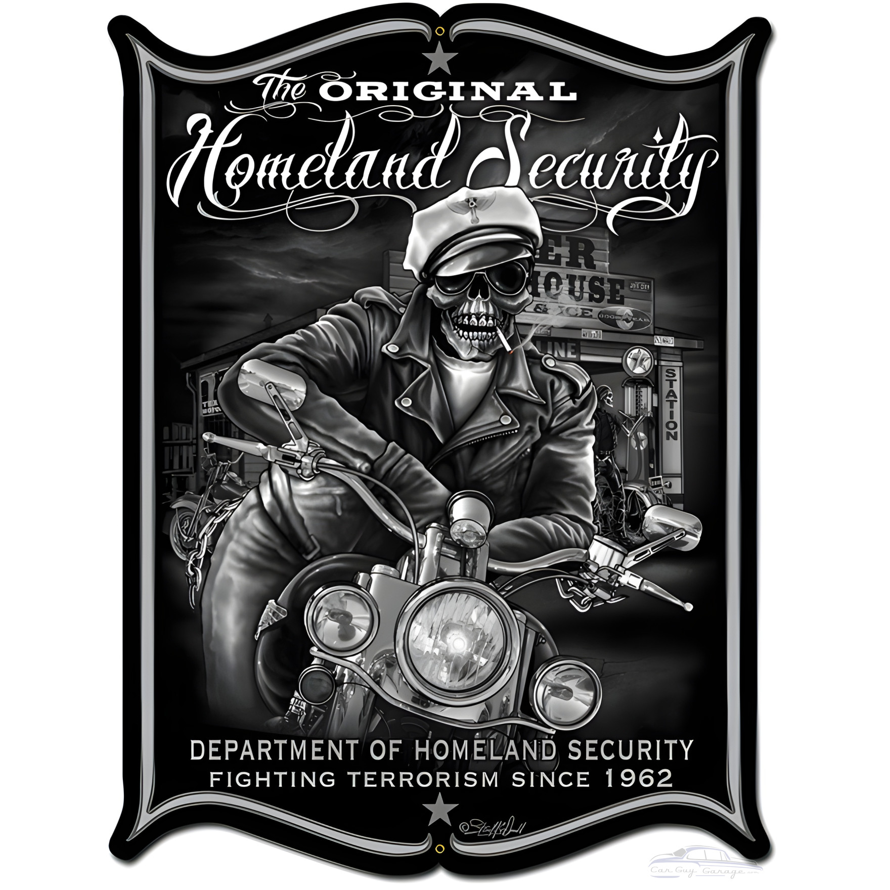 Homeland Security Metal Sign - 24"x33" - Durable USA Made