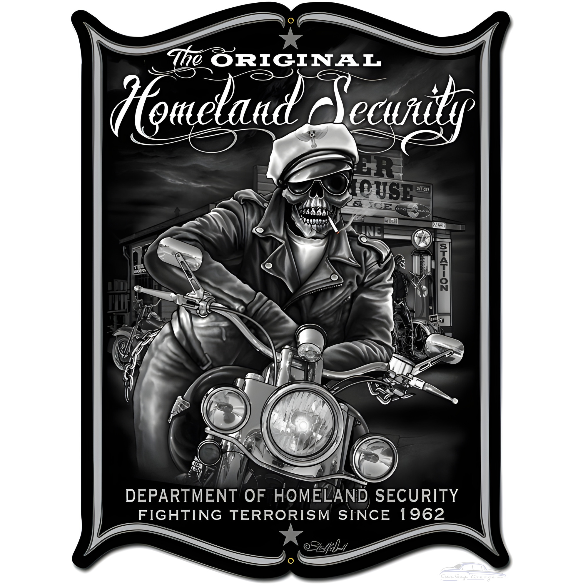 Homeland Security Metal Sign - 24"x33" - Durable USA Made